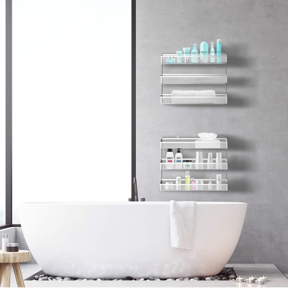 Kitchen | 2 Pack Spice Rack Organizer 3 Tier Countertop Stand Or Wall ...